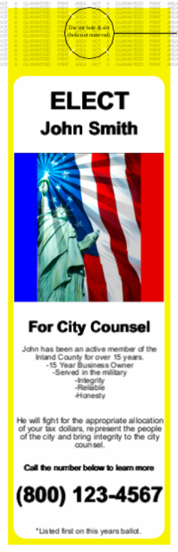 Jumbo Political Door Hanger Design Templates Jumbo Political Door Hanger Design Templates