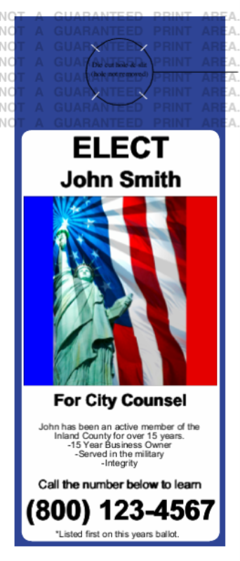 Mini Political Blue Door Hanger