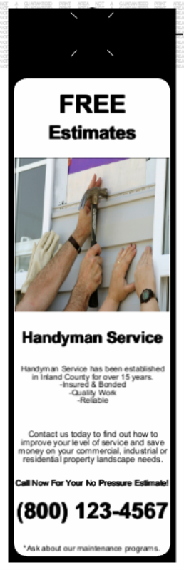 Handyman Black Jumbo Door Hanger