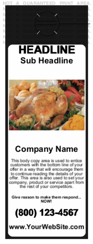 Food Black and White Door Hanger